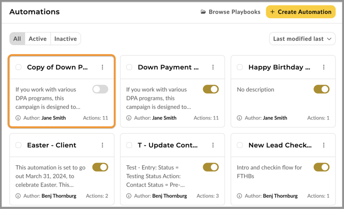 Duplicate An Existing Automation