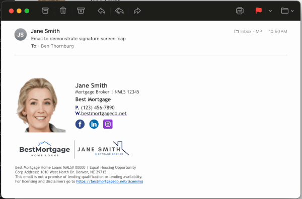 Add an Email Signature to Your User Settings in Lendware