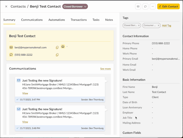 Add an Email Signature to Your User Settings