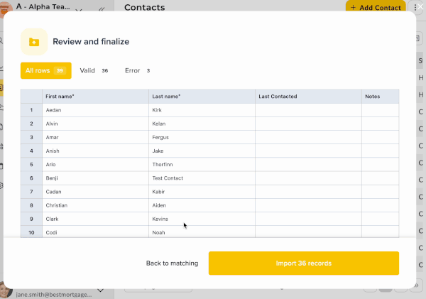 Import Contacts With Uploaded Csv Or Xlsx File Aidium