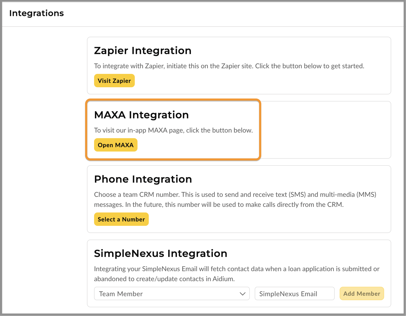 Maxa Integration - How to Access and Use