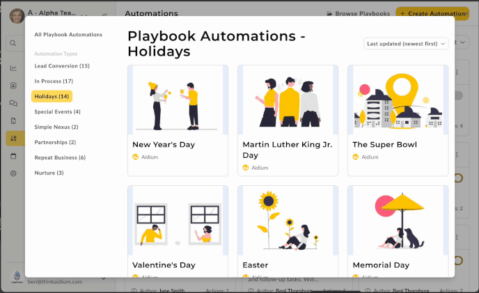 Playbooks - Holiday Greeting Automations