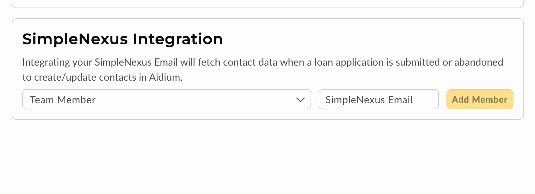 SimpleNexus Integration for Users