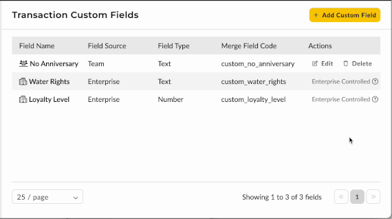 Using Custom Transaction Fields