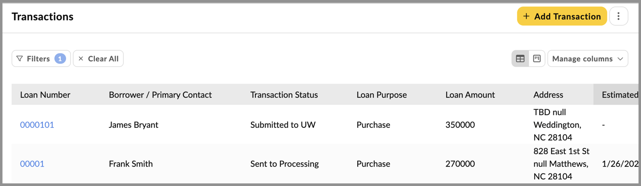 Transactions Introduction and Walk-through